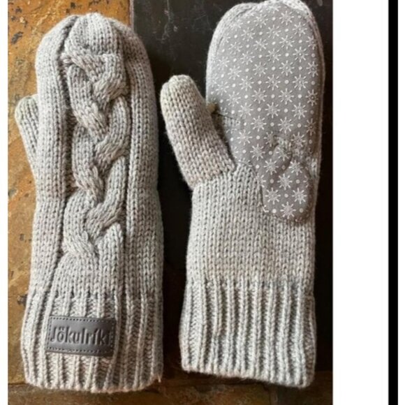 Accessories | Women Gray Touchscreen Sherpa Lined Cold Weather Chunky ...